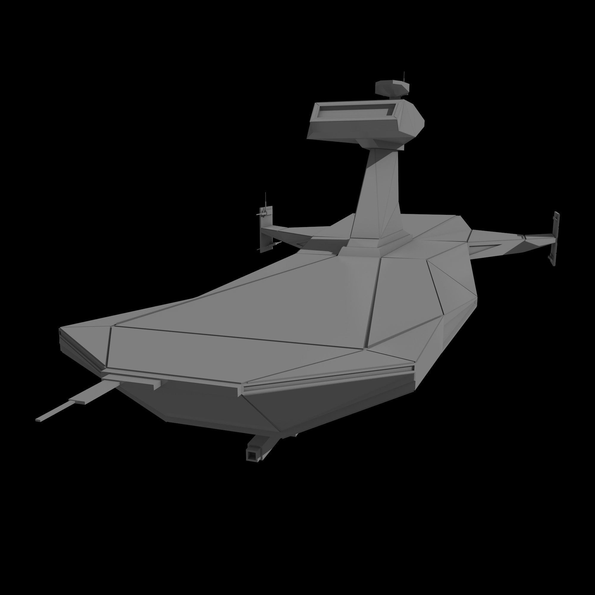 Low poly model Star ship free VR / AR / low-poly 3D model | CGTrader