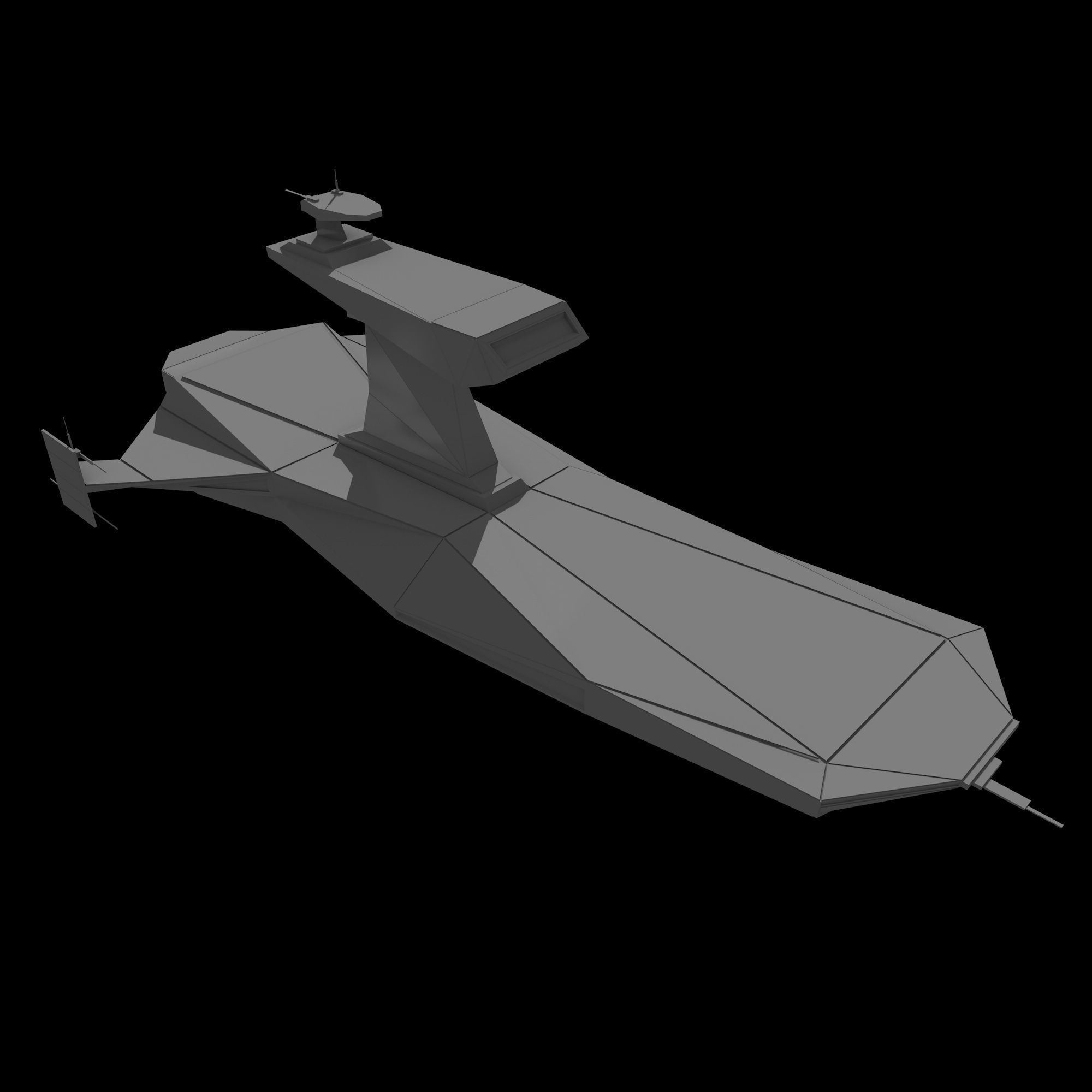 Low poly model Star ship free VR / AR / low-poly 3D model | CGTrader