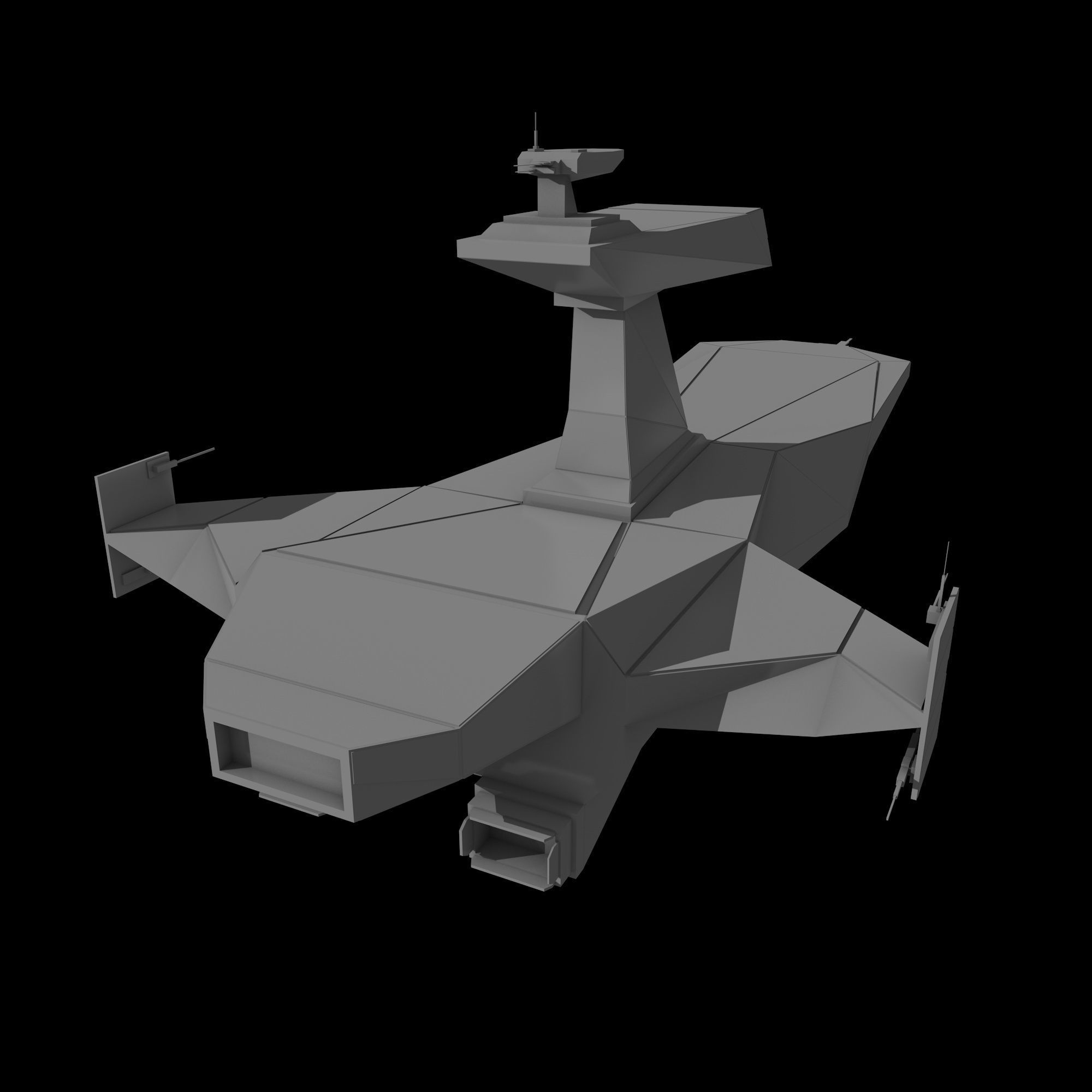 Low poly model Star ship free VR / AR / low-poly 3D model | CGTrader