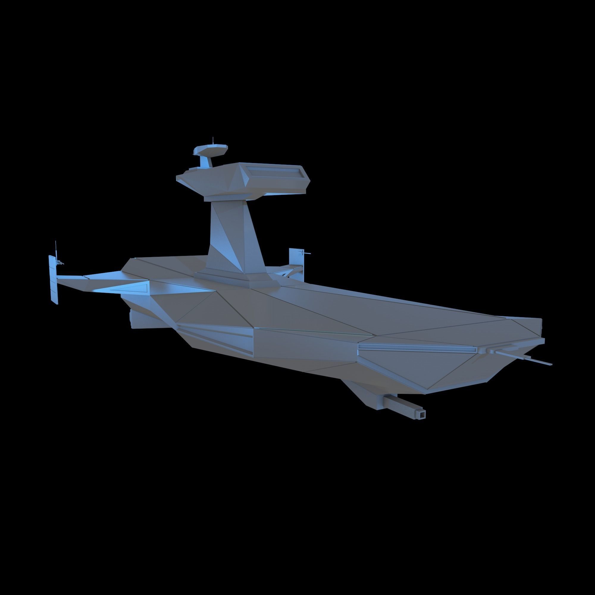 Low poly model Star ship free VR / AR / low-poly 3D model | CGTrader