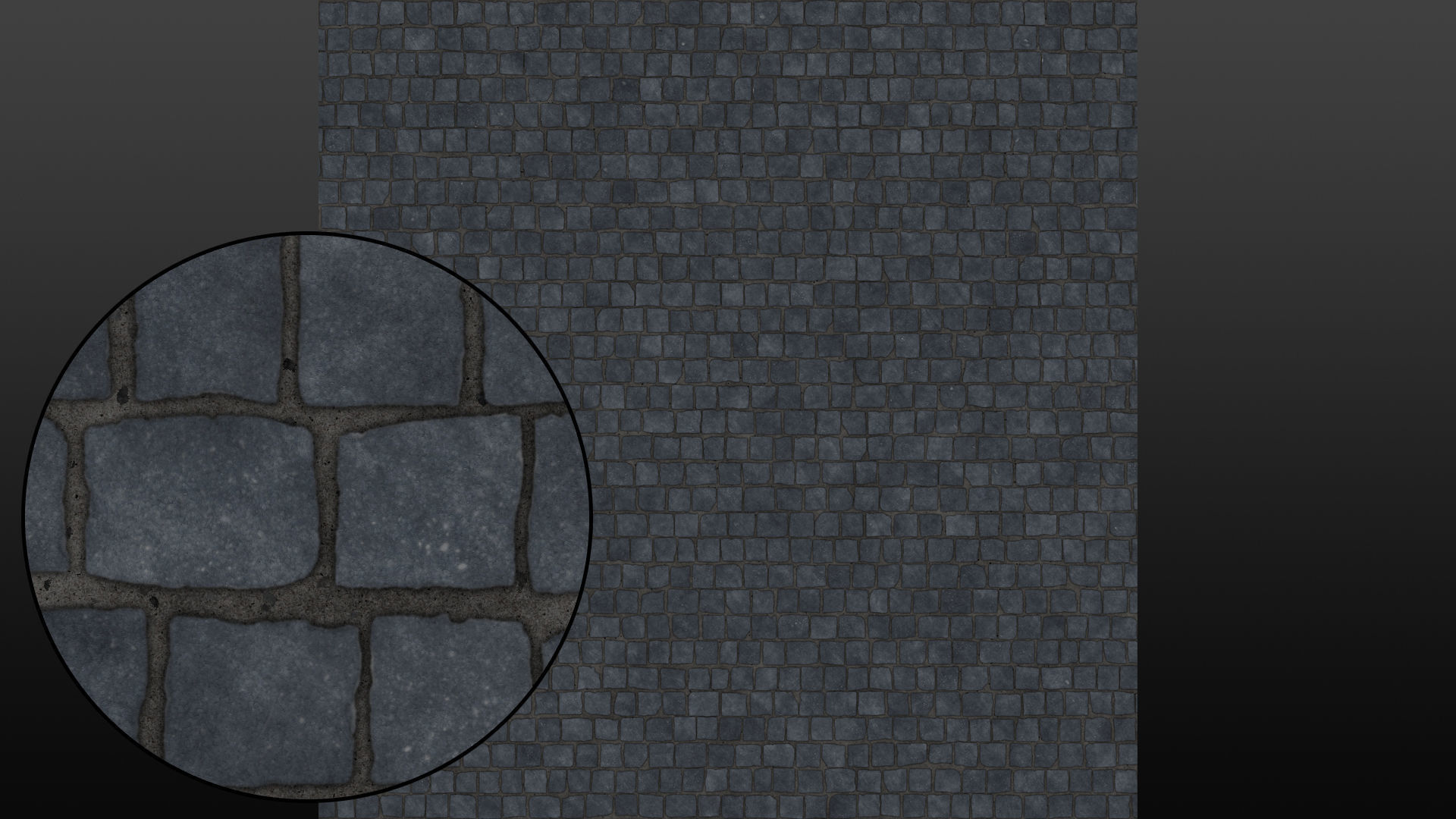 Black cobblestone pavement texture Texture | CGTrader