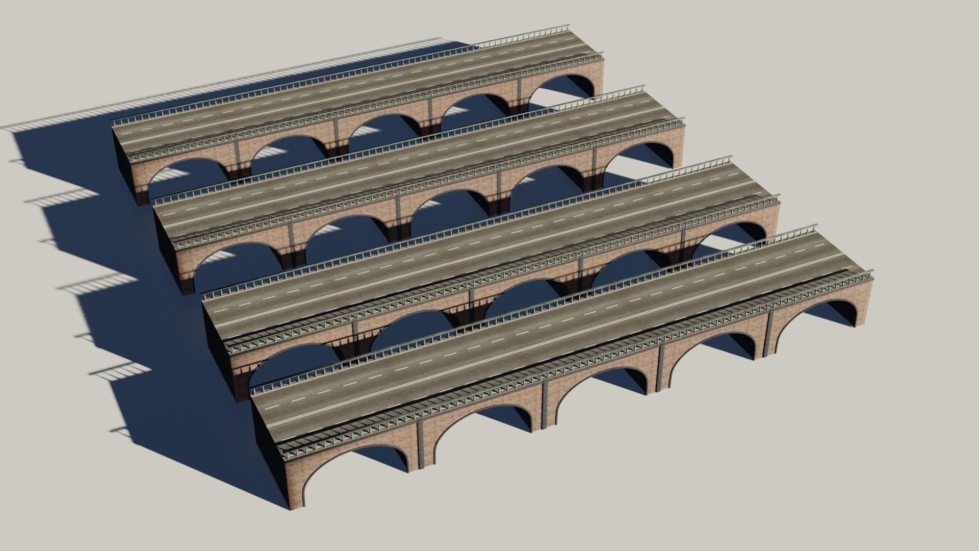 3D model 3D model low poly bridge adapted for videogames 4 lod VR / AR ...