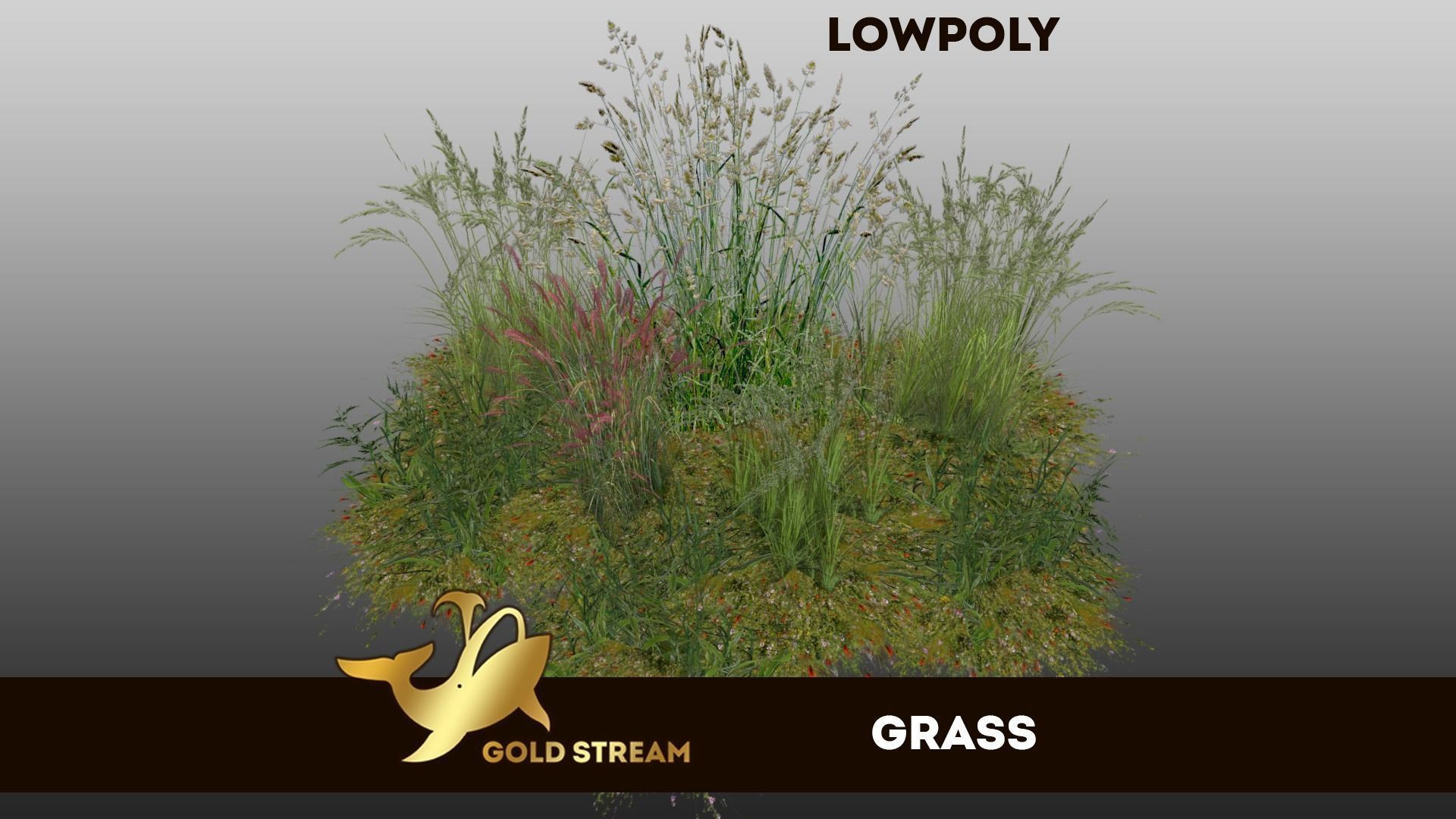 3D model Grass VR / AR / low-poly | CGTrader