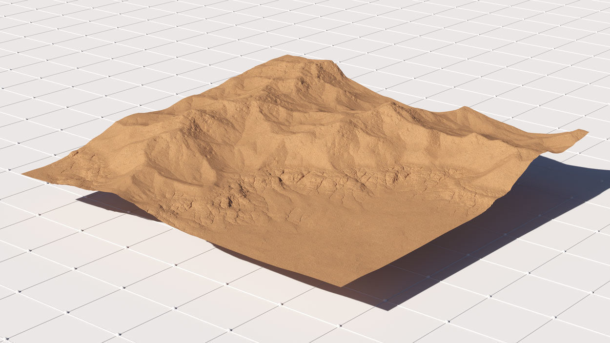 8K Desert Landscape Bundle - 6 Displacement - Height Maps 3D model ...
