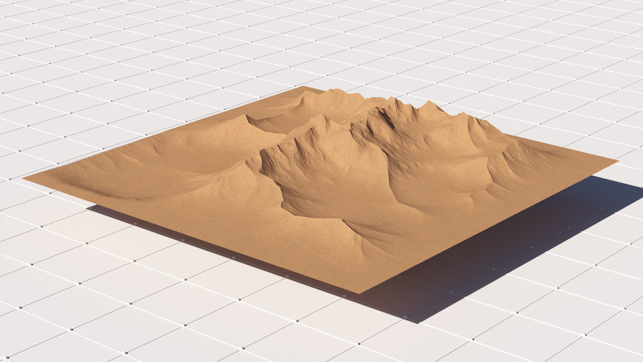 8K Desert Landscape Bundle - 6 Displacement - Height Maps 3D model ...