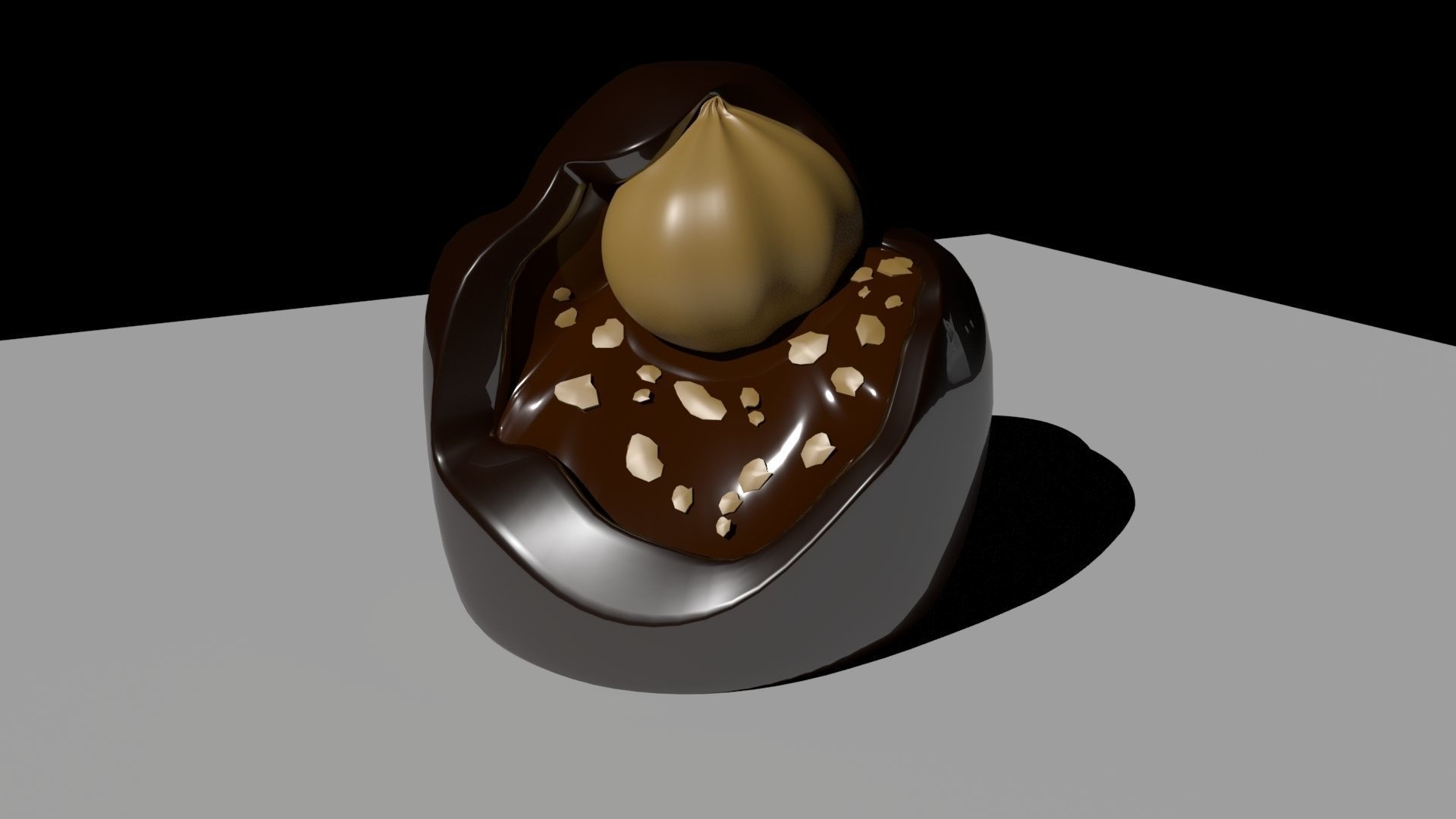 Chocolate bacio perugina 3D model | CGTrader