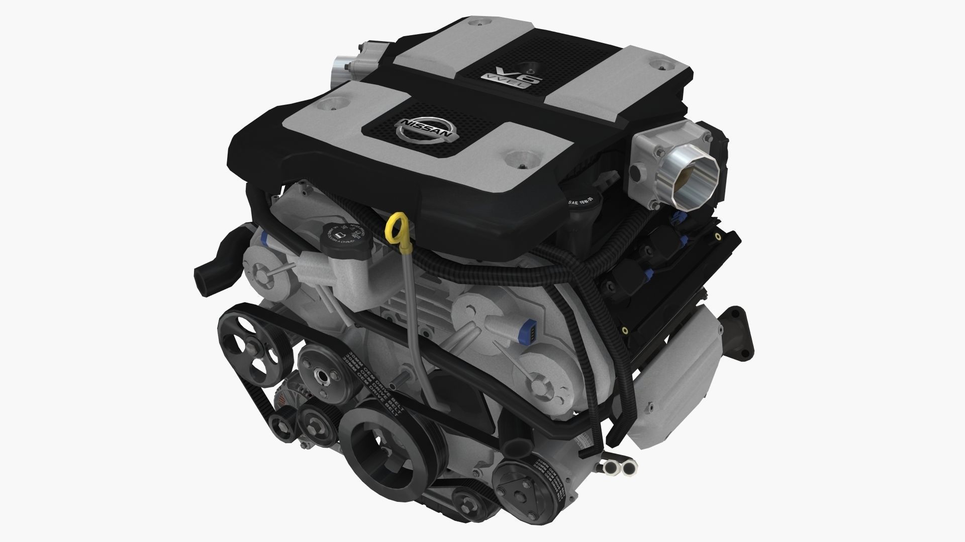 3D asset Nissan 370z VQ37VHR engine | CGTrader