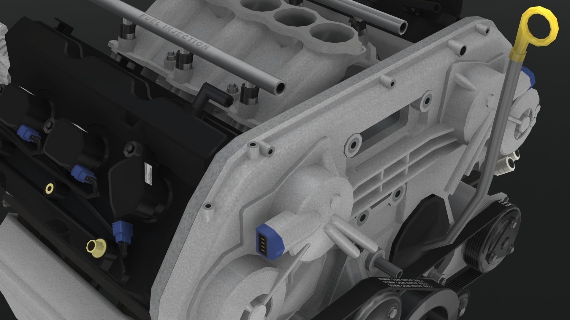 3D model Nissan 370z VQ37VHR engine VR / AR / low-poly | CGTrader
