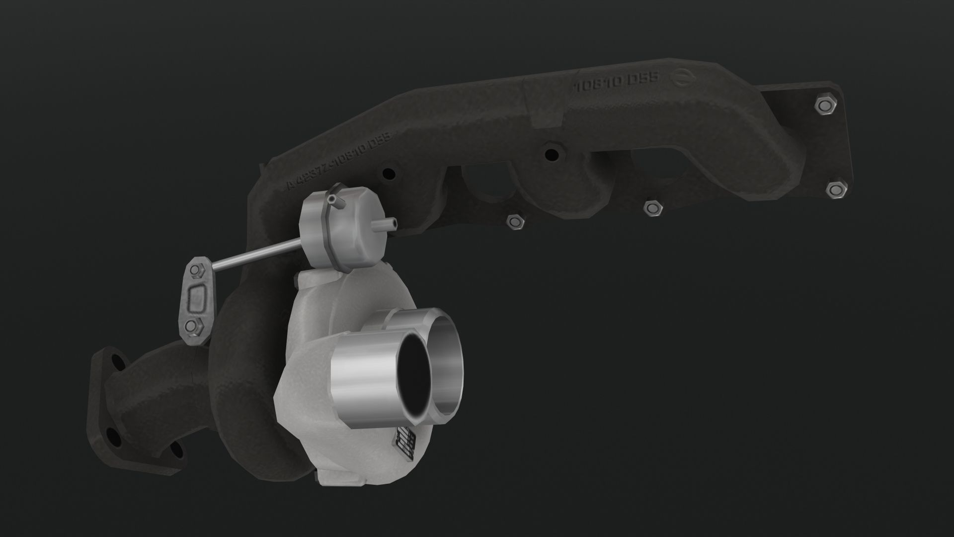 3D model Nissan GTR 2017 Premium VR38DETT engine VR / AR / low-poly ...