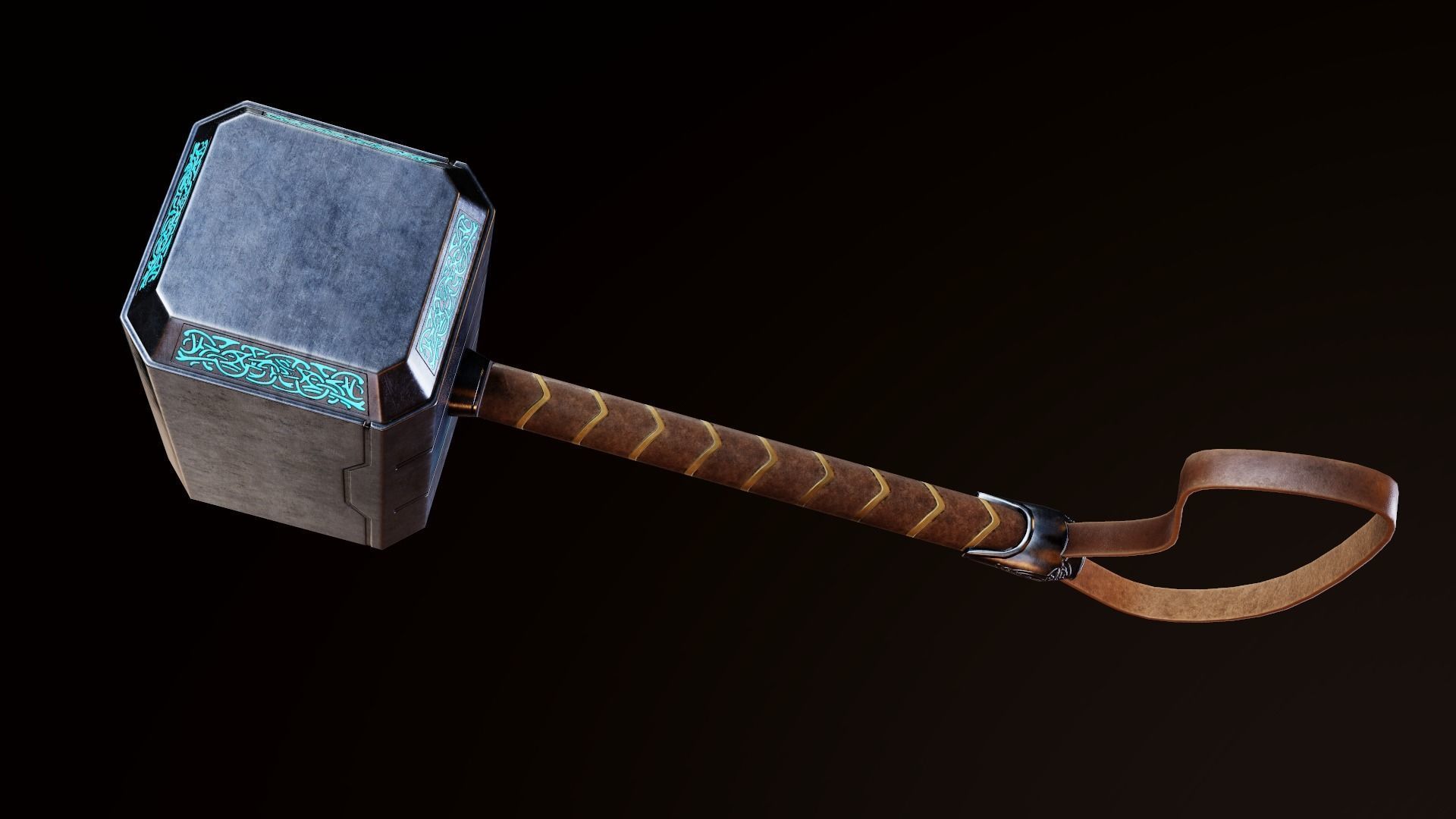 3D model Mjolnir Game Prop VR / AR / low-poly | CGTrader