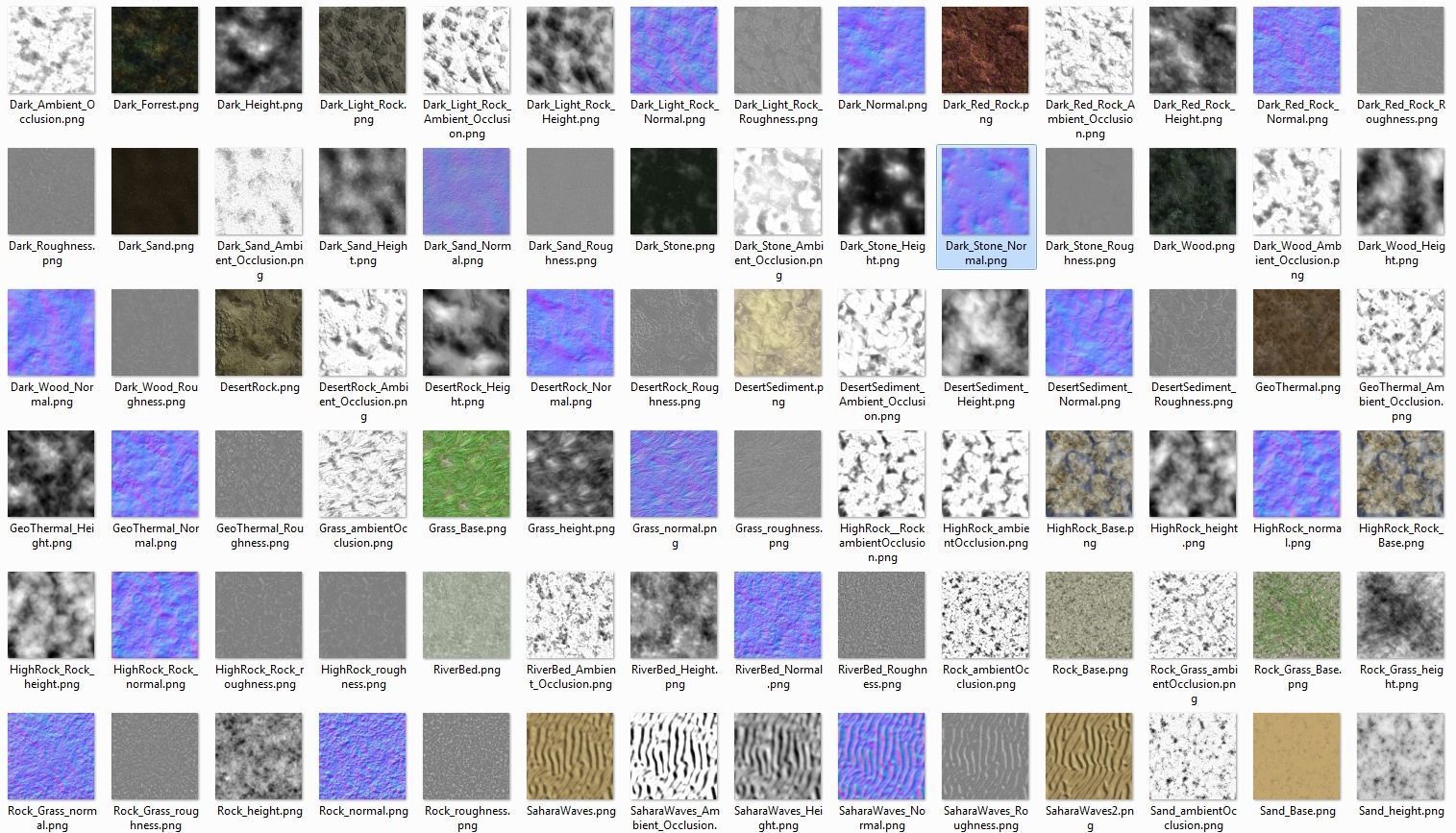 Texture PBR HighQuality Terrain Textures and HeightMaps GAIA Compatible ...