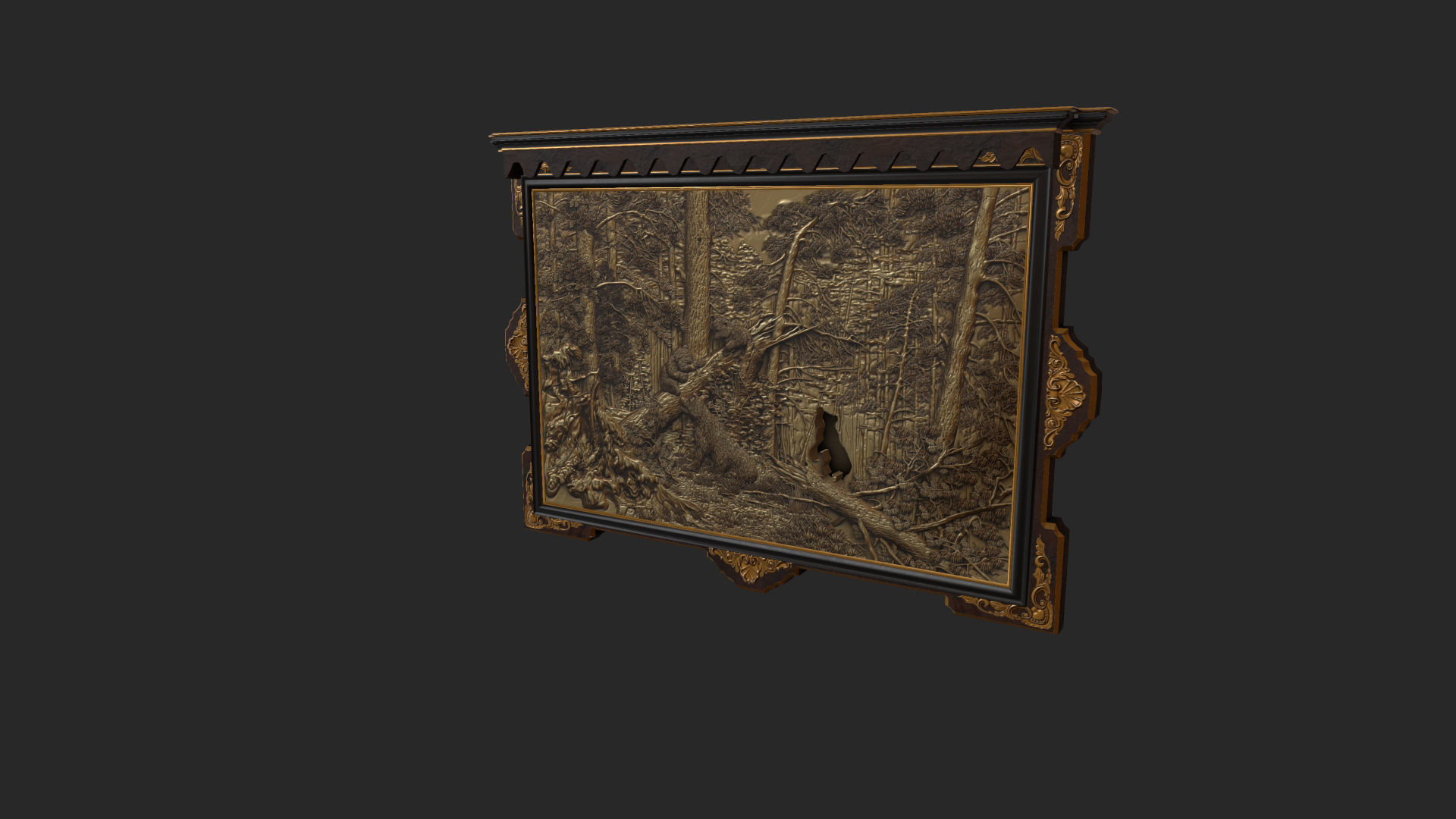 3D model Antique Puzzle Frame VR / AR / low-poly | CGTrader