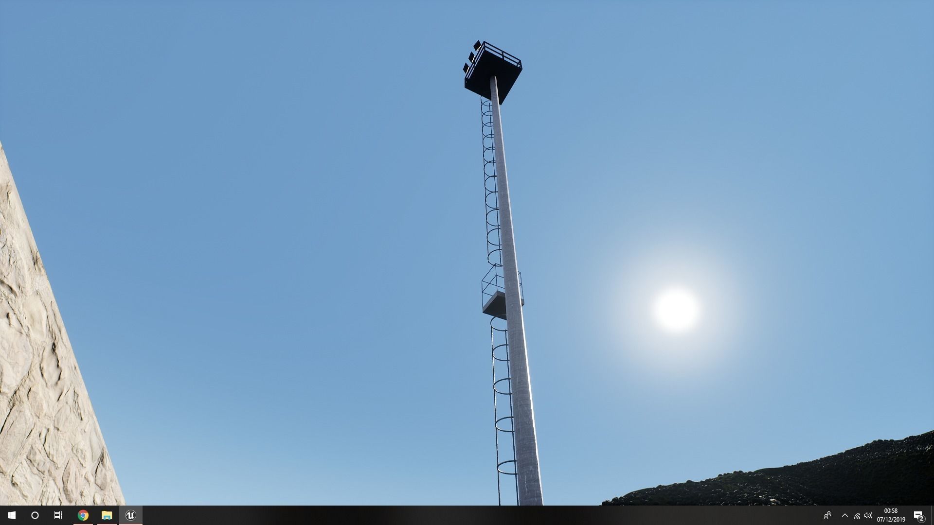 3D model Harbor lamp post 3D model optimized Unreal Engine 4 VR / AR ...