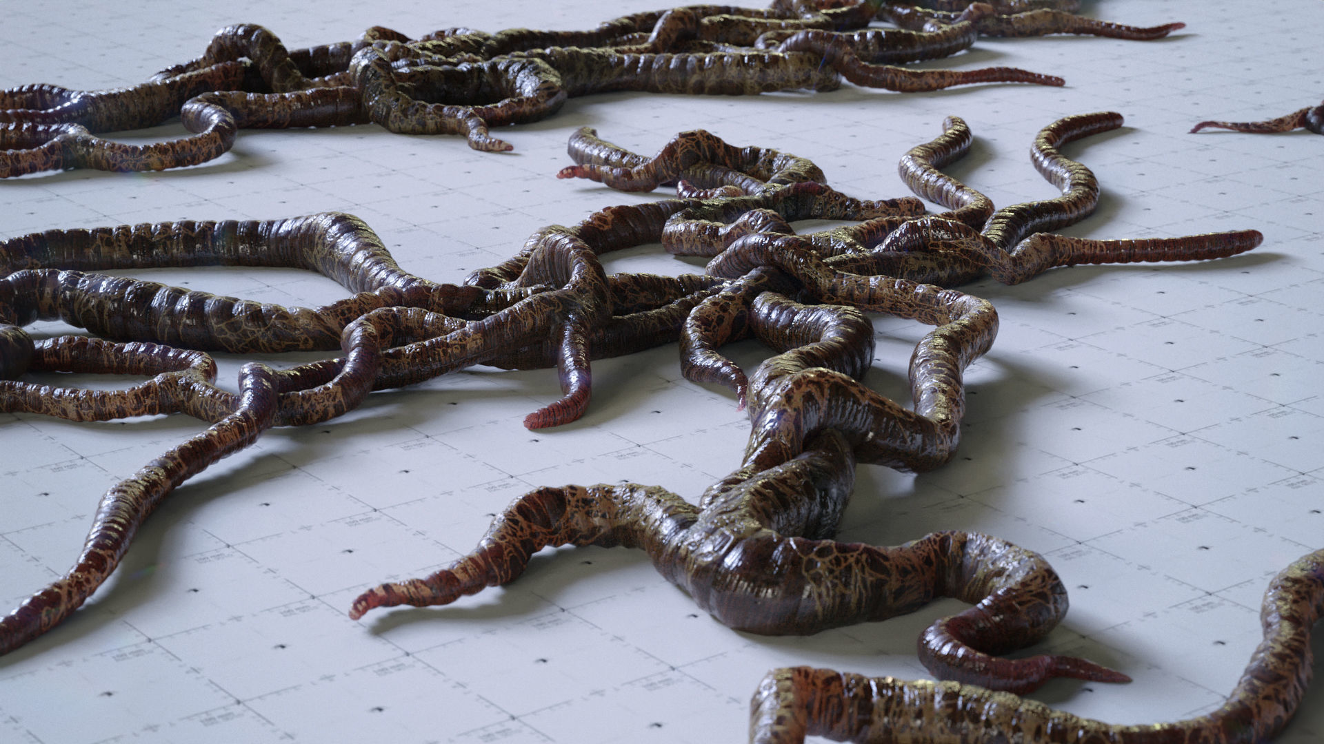 3D model Alien Tendrils 22 Variants and Environment - 3D Asset Kit PBR ...