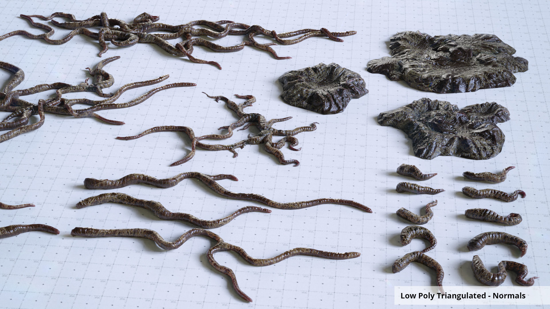 3D model Alien Tendrils 22 Variants and Environment - 3D Asset Kit PBR ...