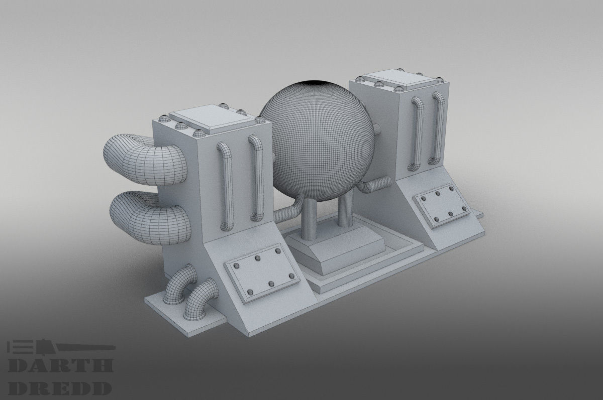 Red Alert 2 Tesla Reactor 3D model | CGTrader