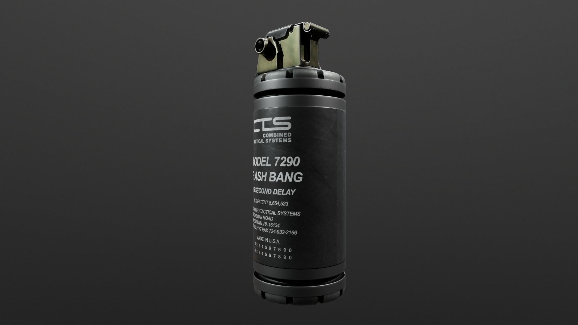 3D model CTS 7290 Flash Bang Grenade VR / AR / low-poly | CGTrader