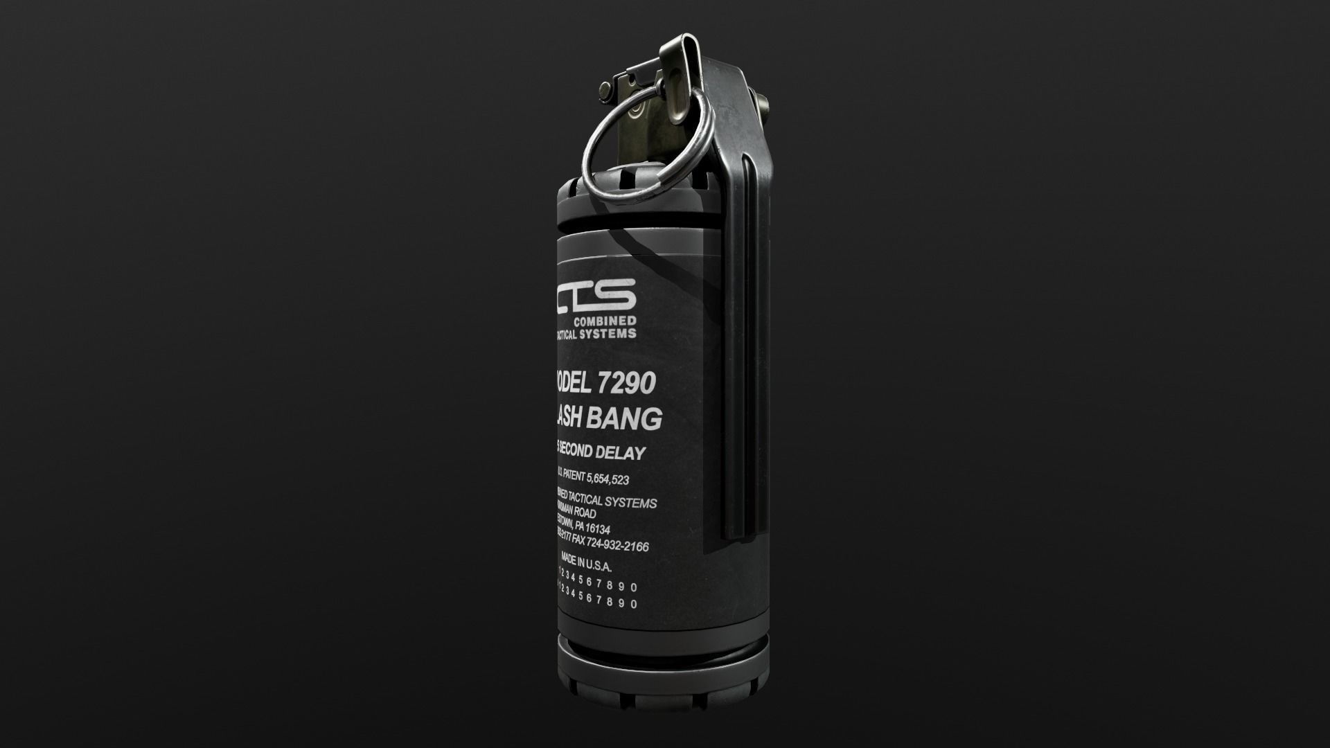3D model CTS 7290 Flash Bang Grenade VR / AR / low-poly | CGTrader