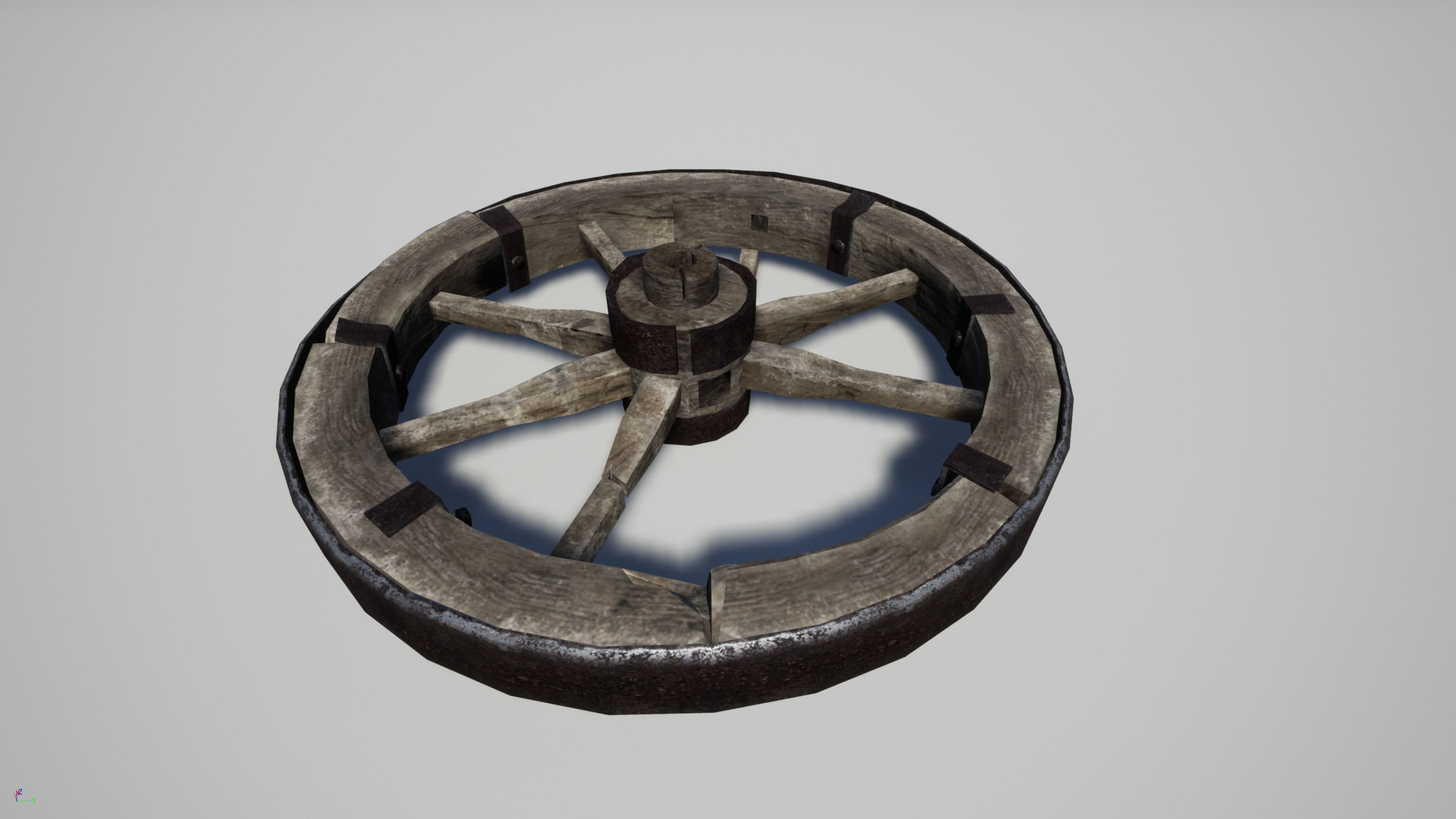 3D model Broken Wheel VR / AR / low-poly | CGTrader
