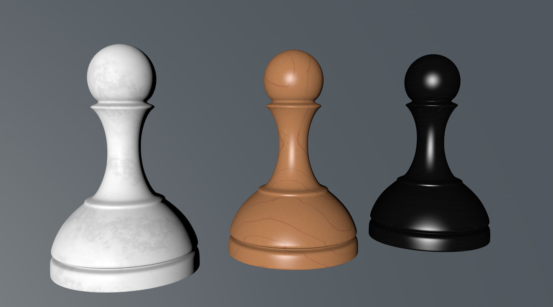 Chess pawns 3D model | CGTrader
