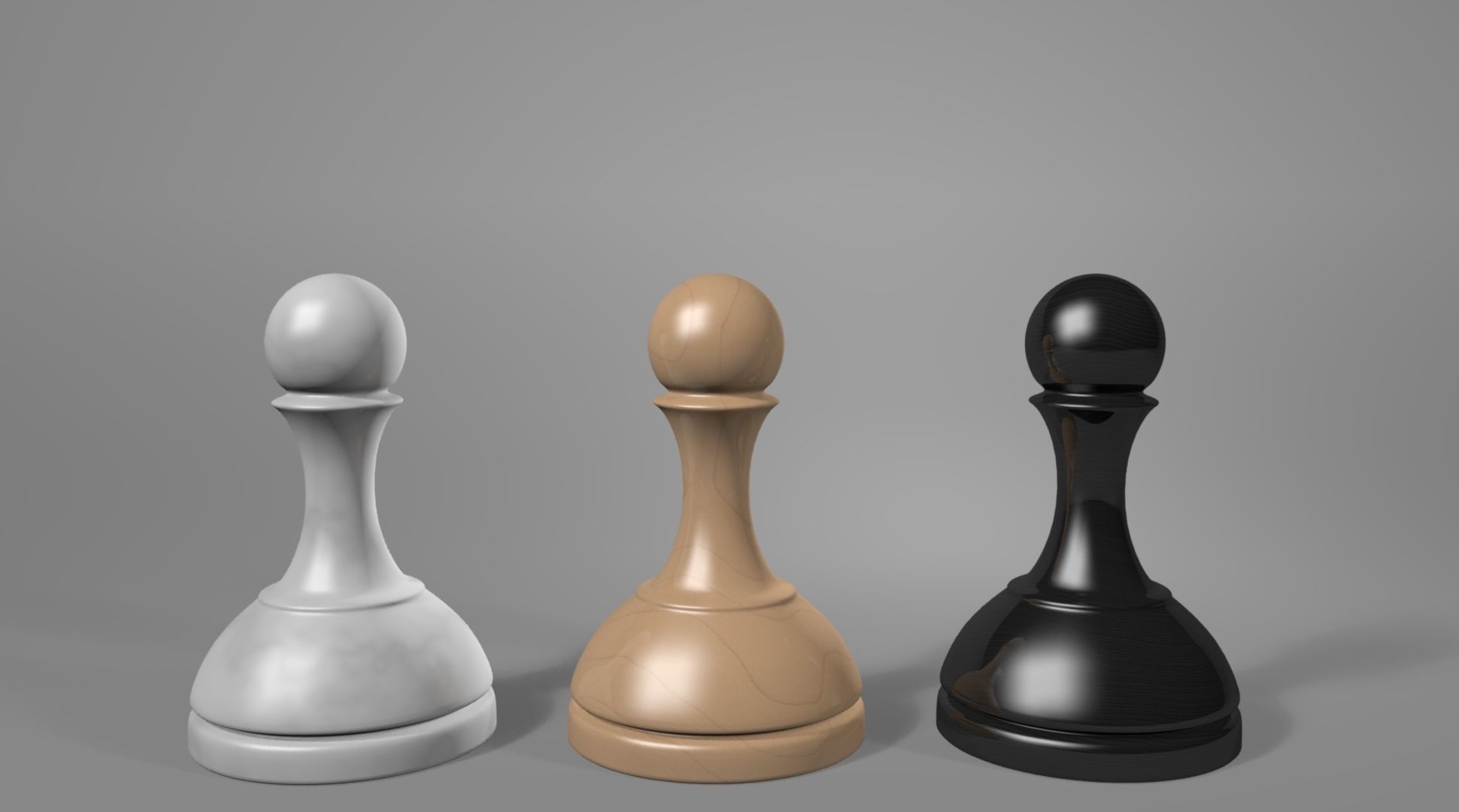 Chess pawns 3D model | CGTrader