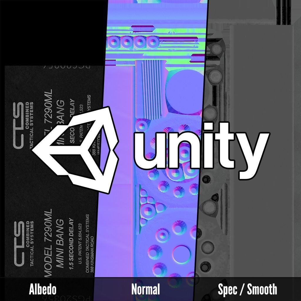 3D model CTS 7290ML Mini Flash Bang Grenade VR / AR / low-poly | CGTrader