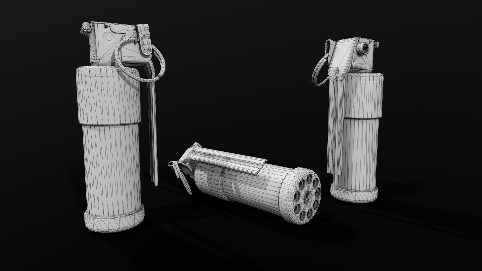 3D model CTS 7290ML Mini Flash Bang Grenade VR / AR / low-poly | CGTrader