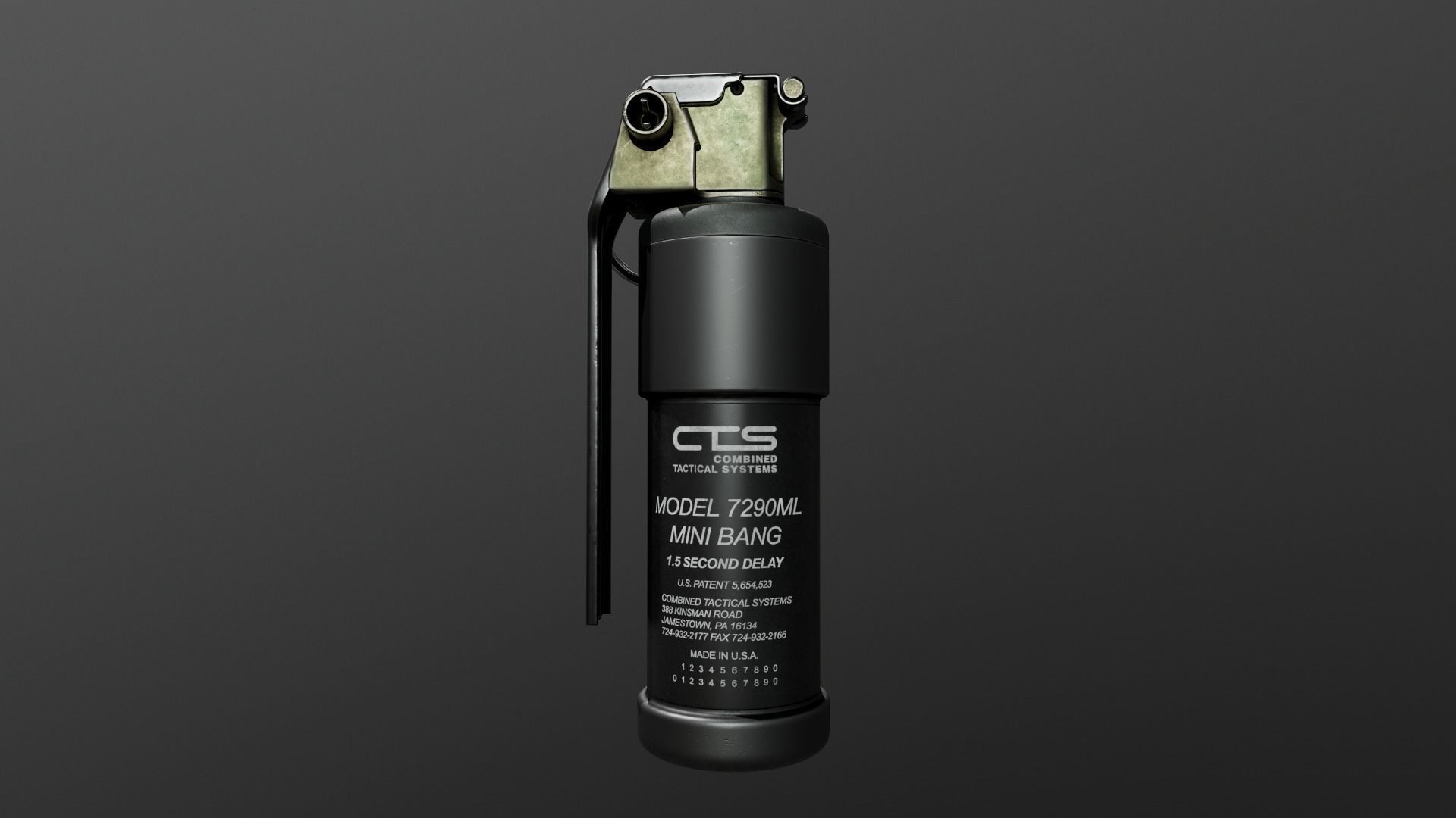 3D model CTS 7290ML Mini Flash Bang Grenade VR / AR / low-poly | CGTrader