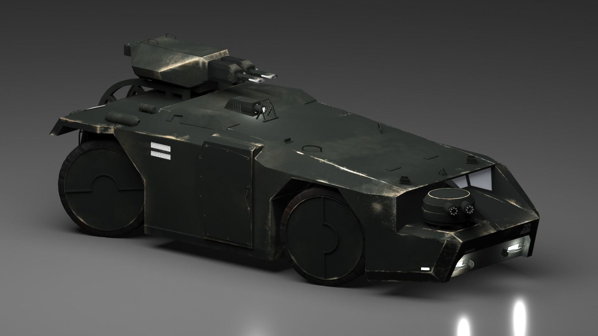 Aliens USMC APC free 3D model rigged | CGTrader