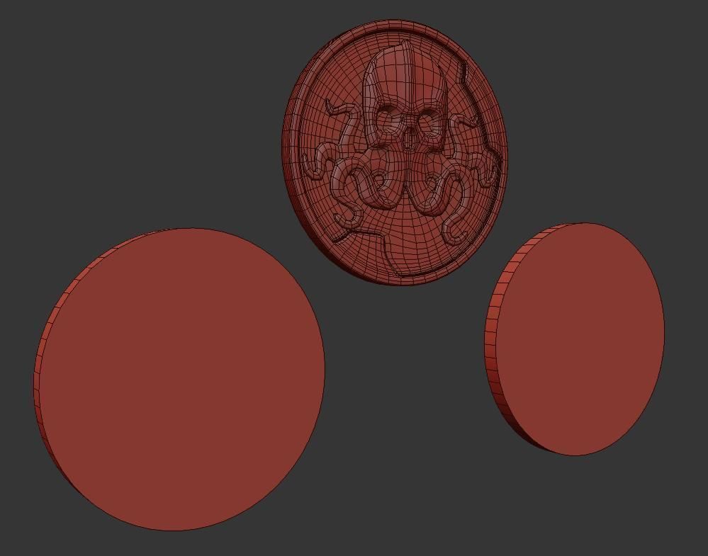 3D model Pile of coins VR / AR / low-poly | CGTrader