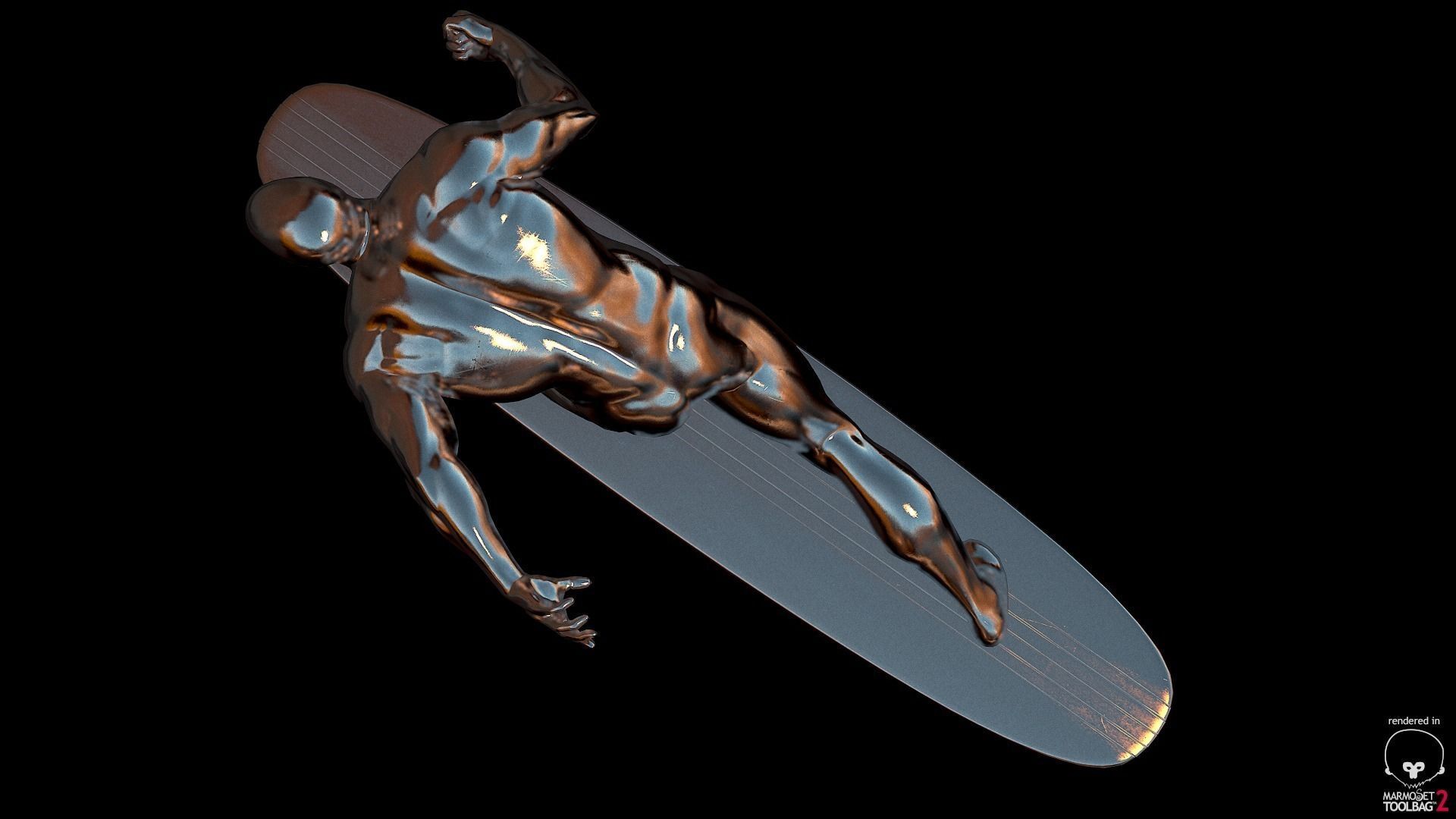 3D model Silver Surfer Real-Time VR / AR / low-poly | CGTrader