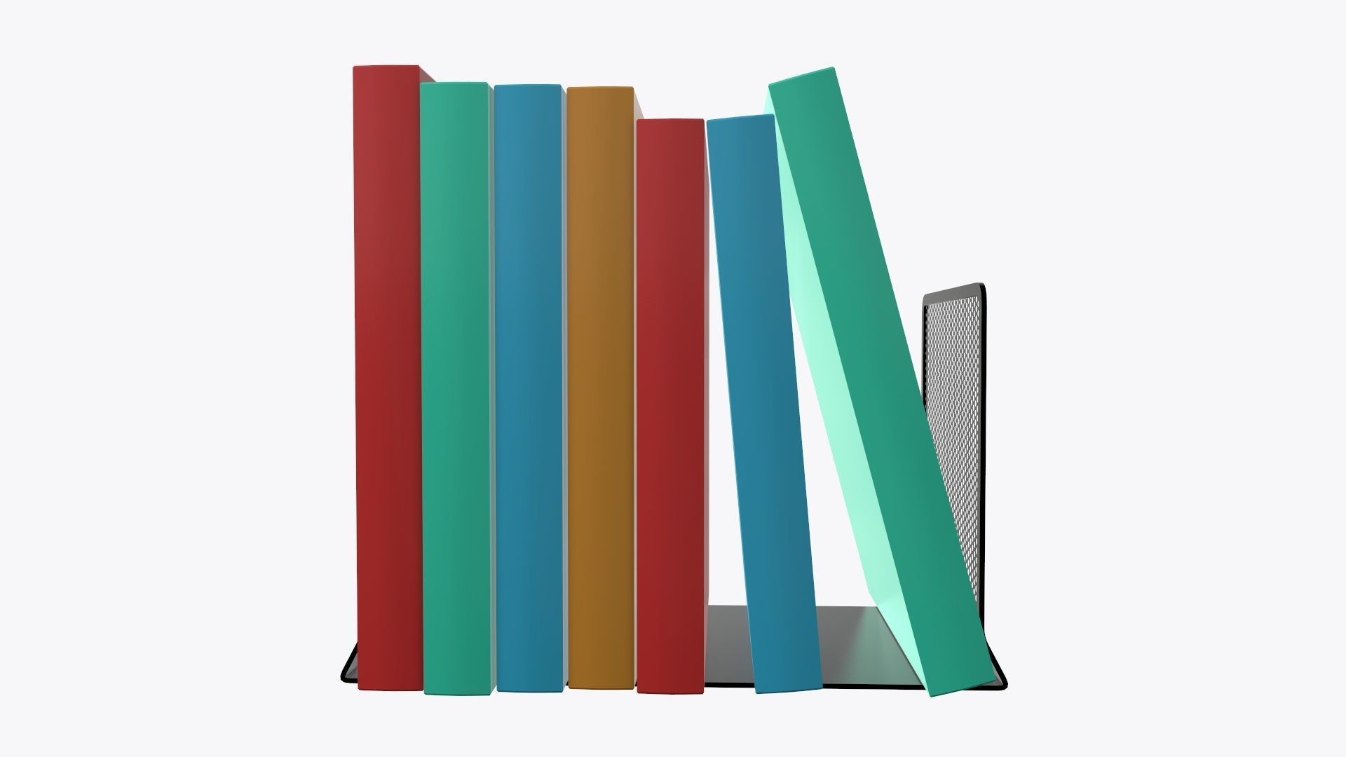 Book mesh holder with books 3D model | CGTrader