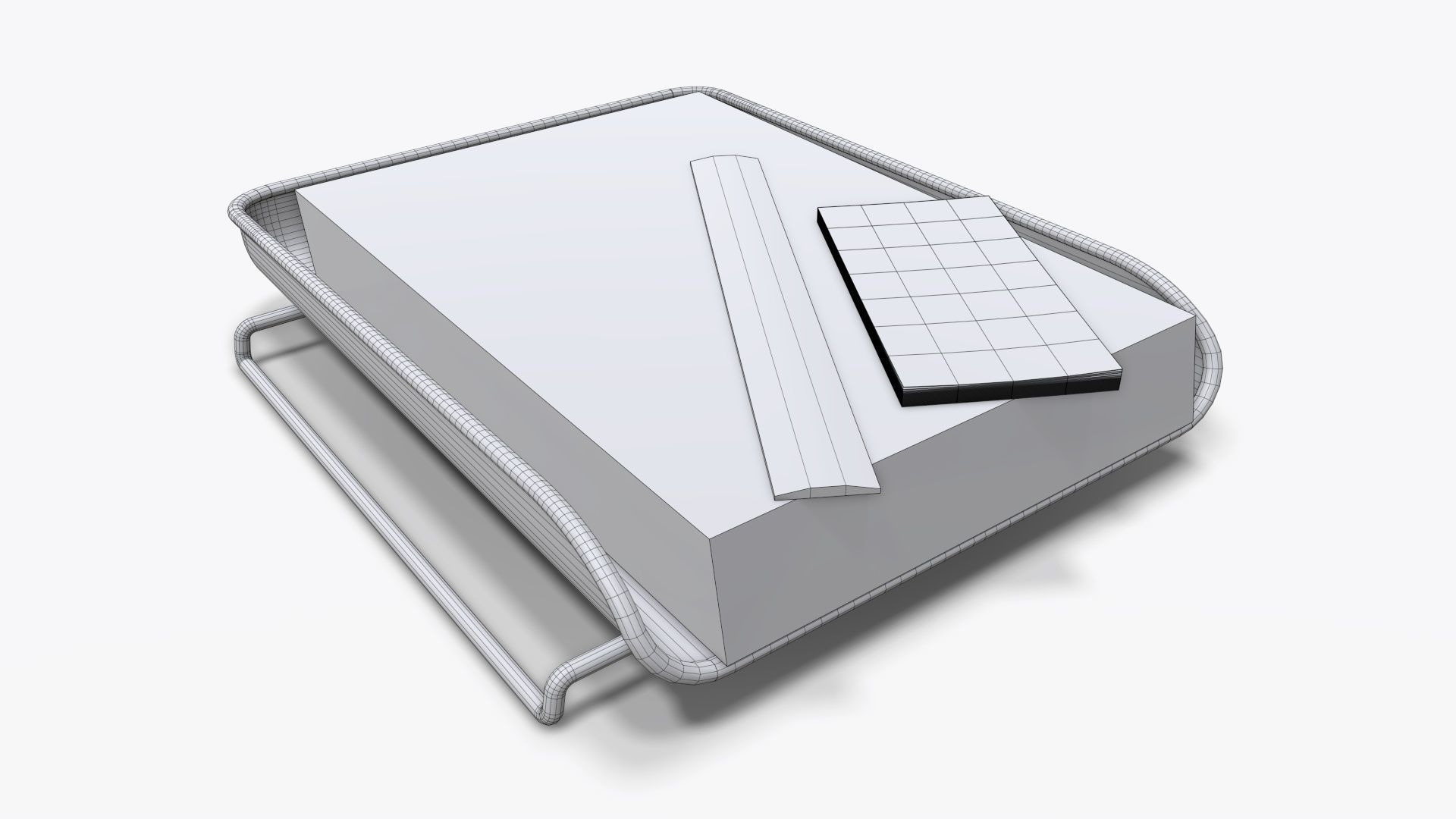 Paper mesh horizontal holder 01 3D model | CGTrader