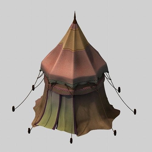 Tang Horse Racing Area - Tent 01 3D model | CGTrader