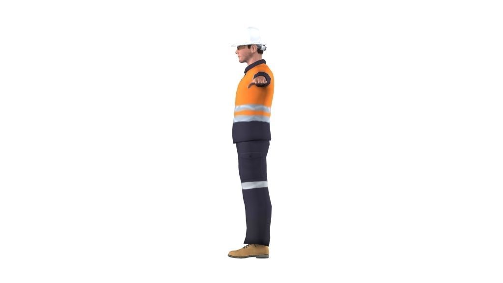 Workman Construction Mining Worker 3D model 3D model | CGTrader