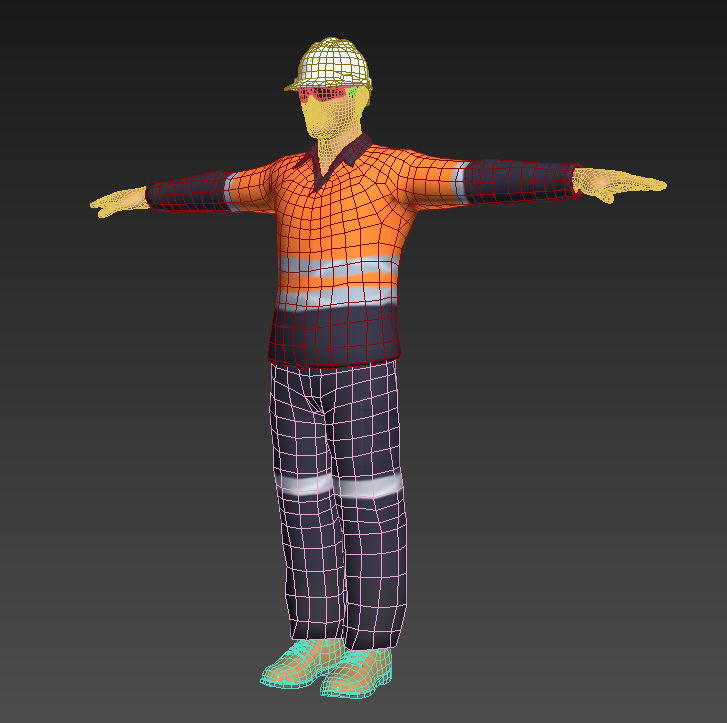 Workman Construction Mining Worker 3D model 3D model | CGTrader