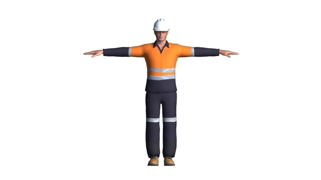 Workman Construction Mining Worker 3D model 3D model | CGTrader
