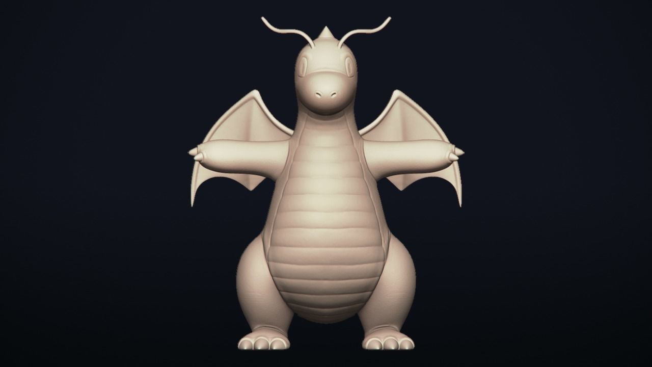 3D model Dragonite - Realistic Dragon Pokemon VR / AR / low-poly | CGTrader
