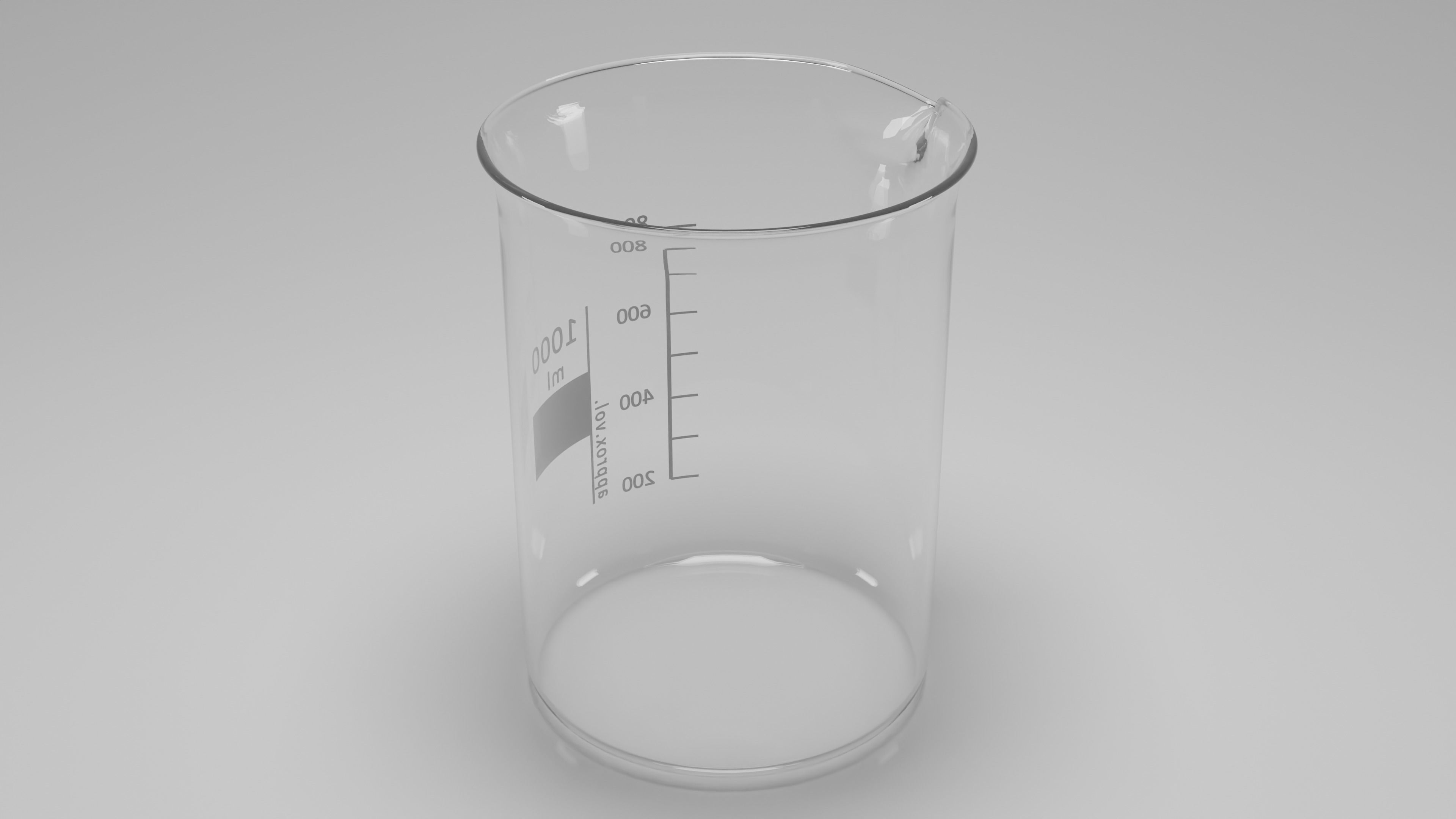 Laboratory Beaker Set 50-1000ml 3D model | CGTrader