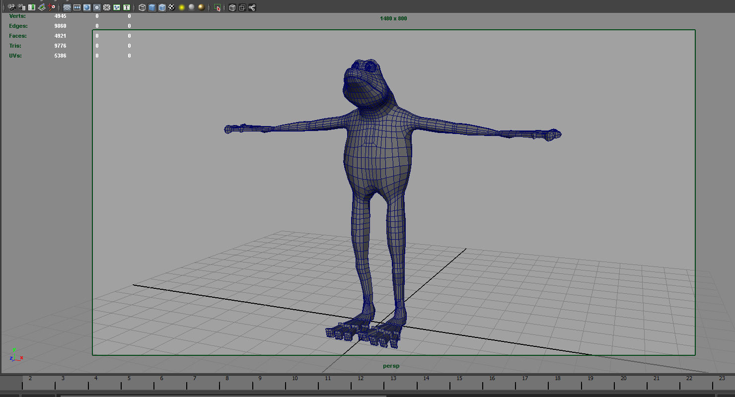 frog cartoon 3d model 3D model | CGTrader