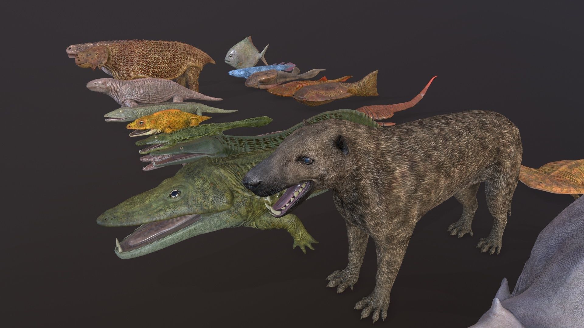 Extinct animals pack v4 3D model | CGTrader