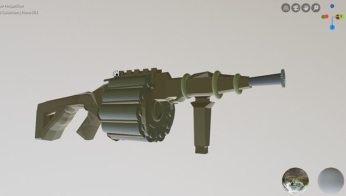 3D model grenade launcher VR / AR / low-poly | CGTrader