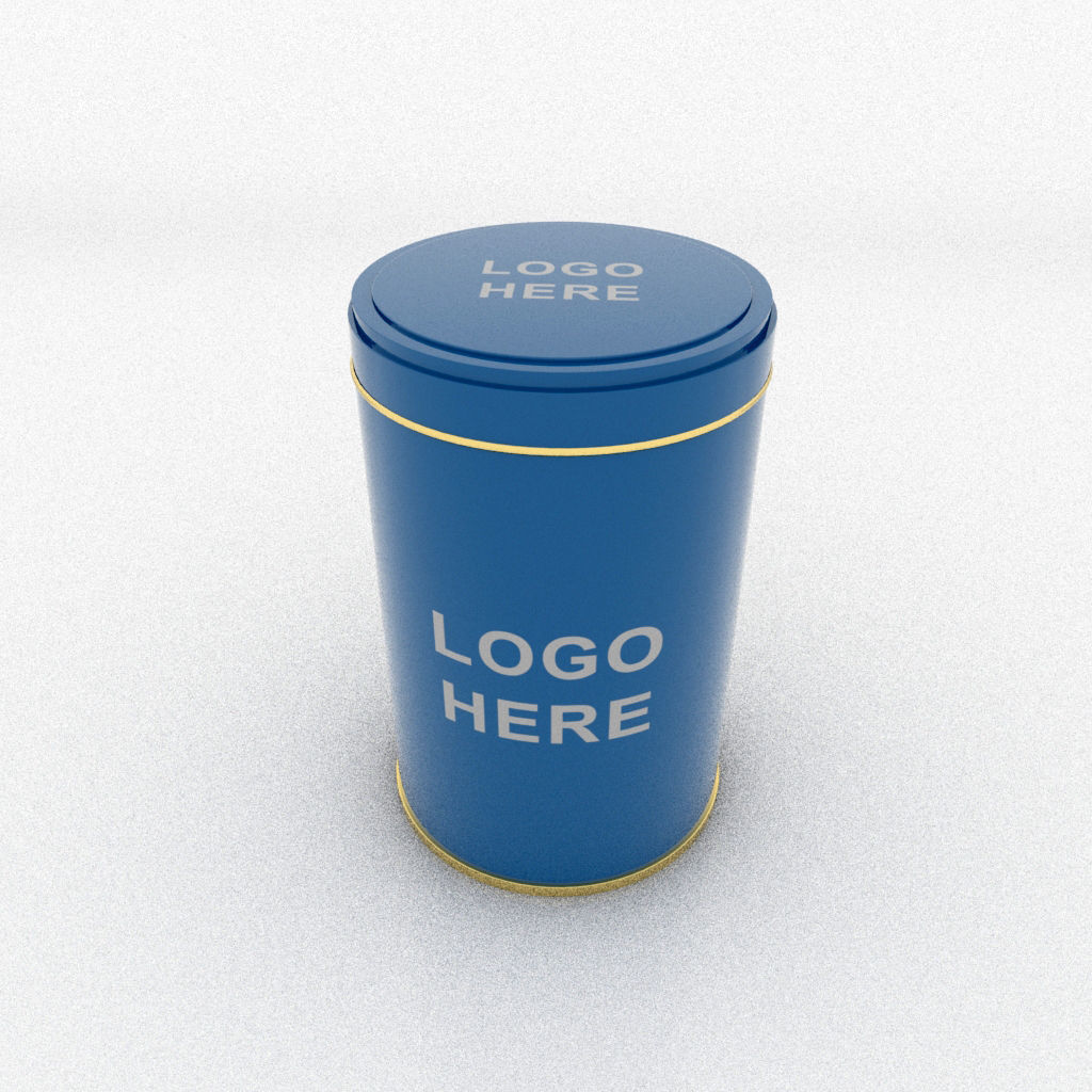 Container Tin Round 3D Assets 3D model | CGTrader
