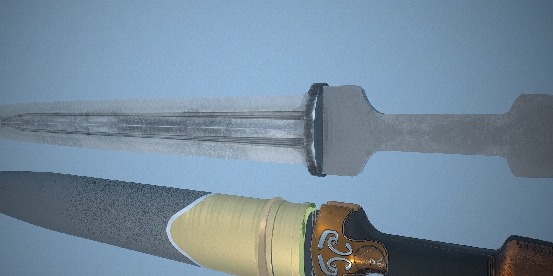 Circassian Dagger - Cerkes Hanceri free VR / AR / low-poly 3D model ...