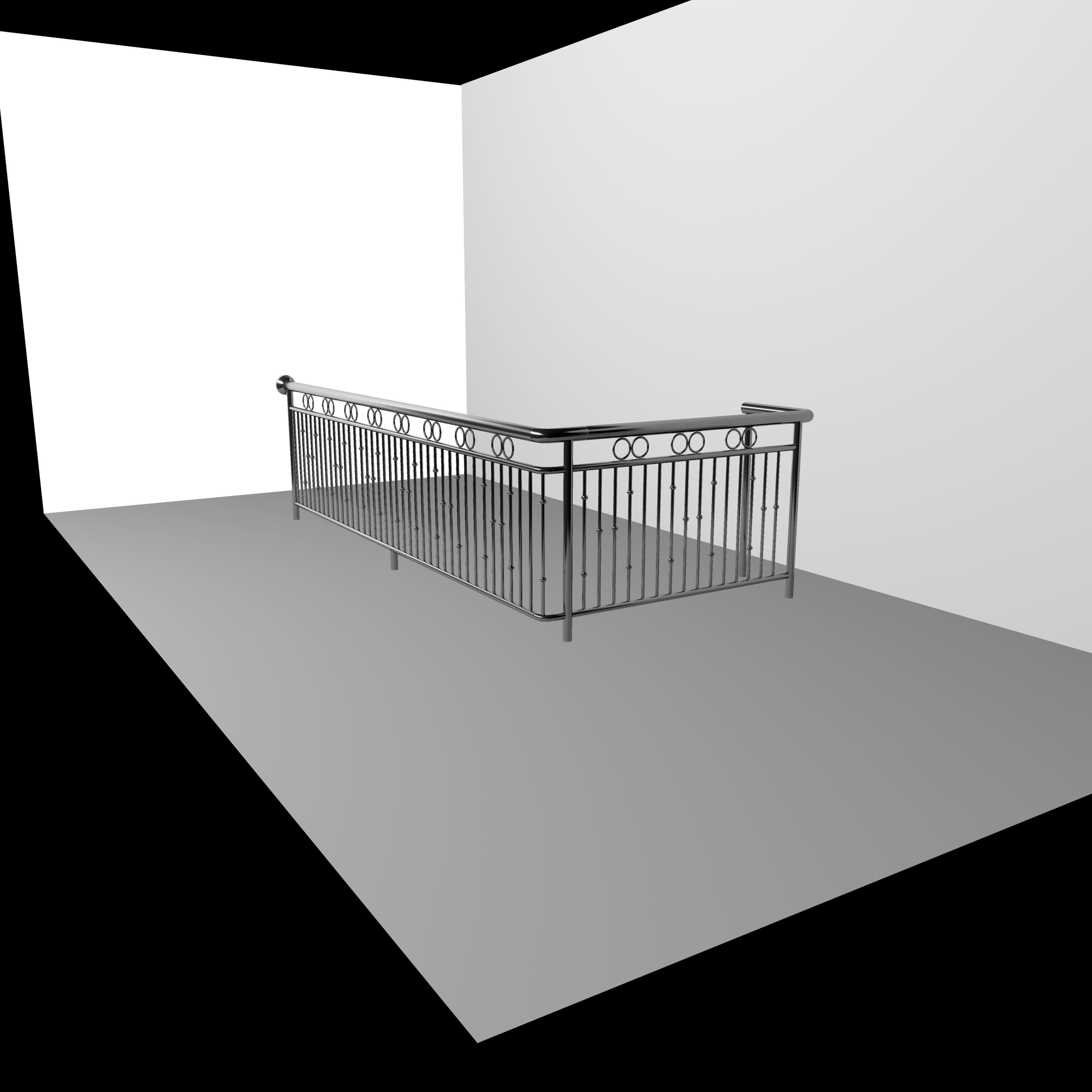 3D model Balcony Grill VR / AR / low-poly | CGTrader