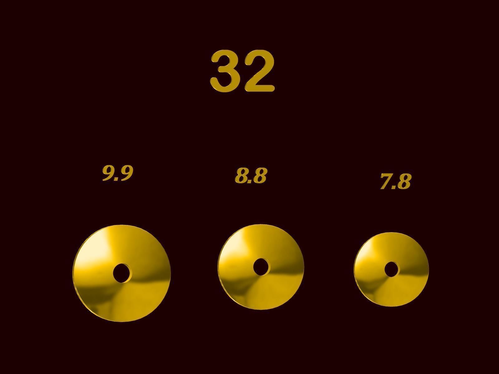 Para ball jewelery gold printable plain studded 2 3D model 3D printable ...