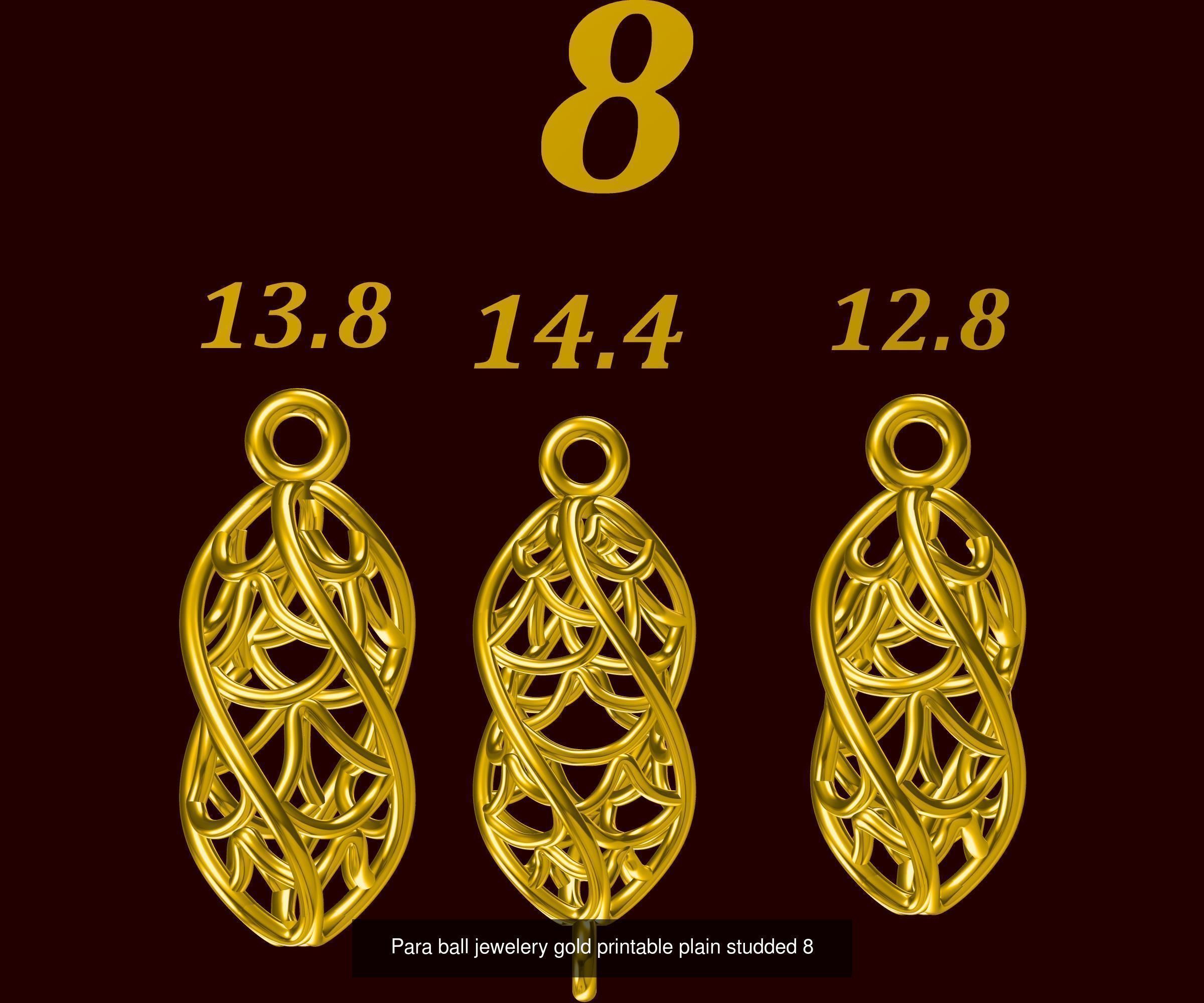 Collection of 50 designs of Chain Para Balls Studded and Plain | CGTrader