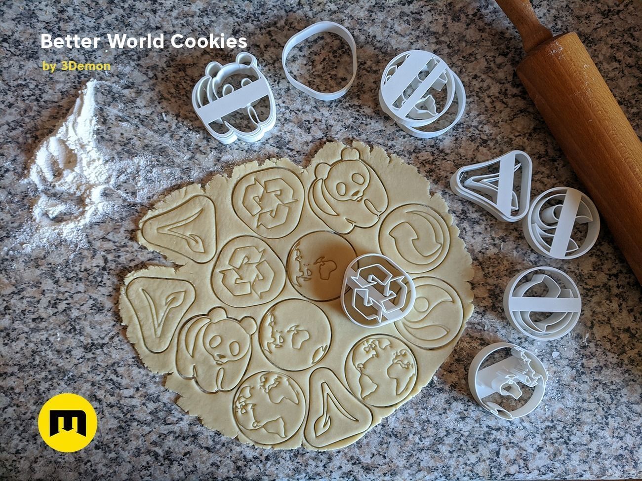 Ecological Cookie Cutters Better World 3D model 3D printable | CGTrader