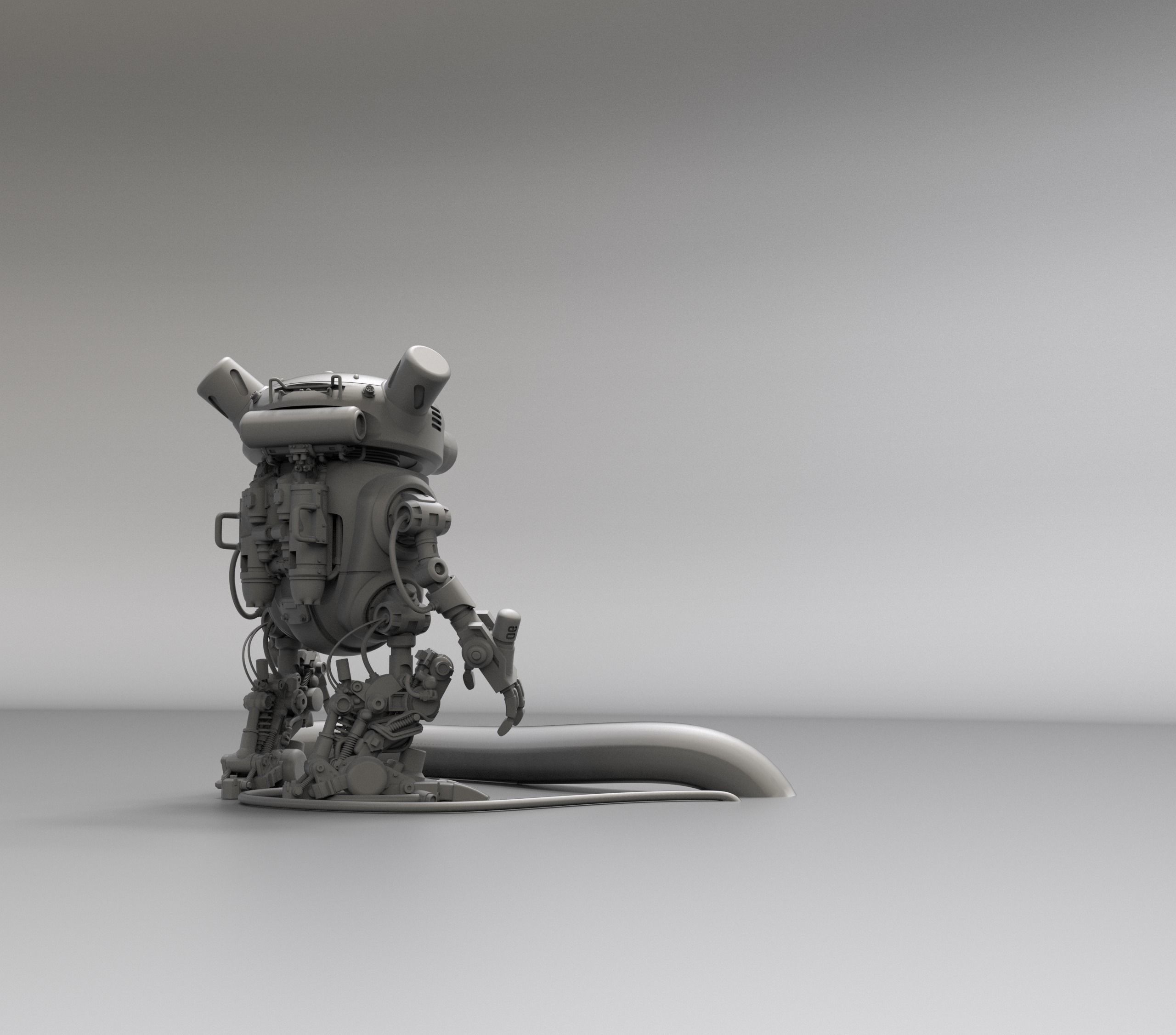 The robot 3D model 3D printable | CGTrader