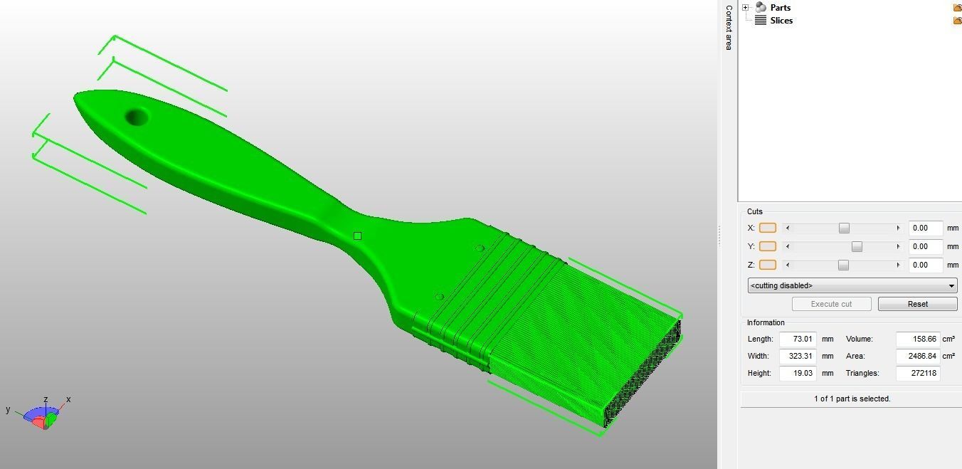 Paint Brush 3D model 3D printable | CGTrader